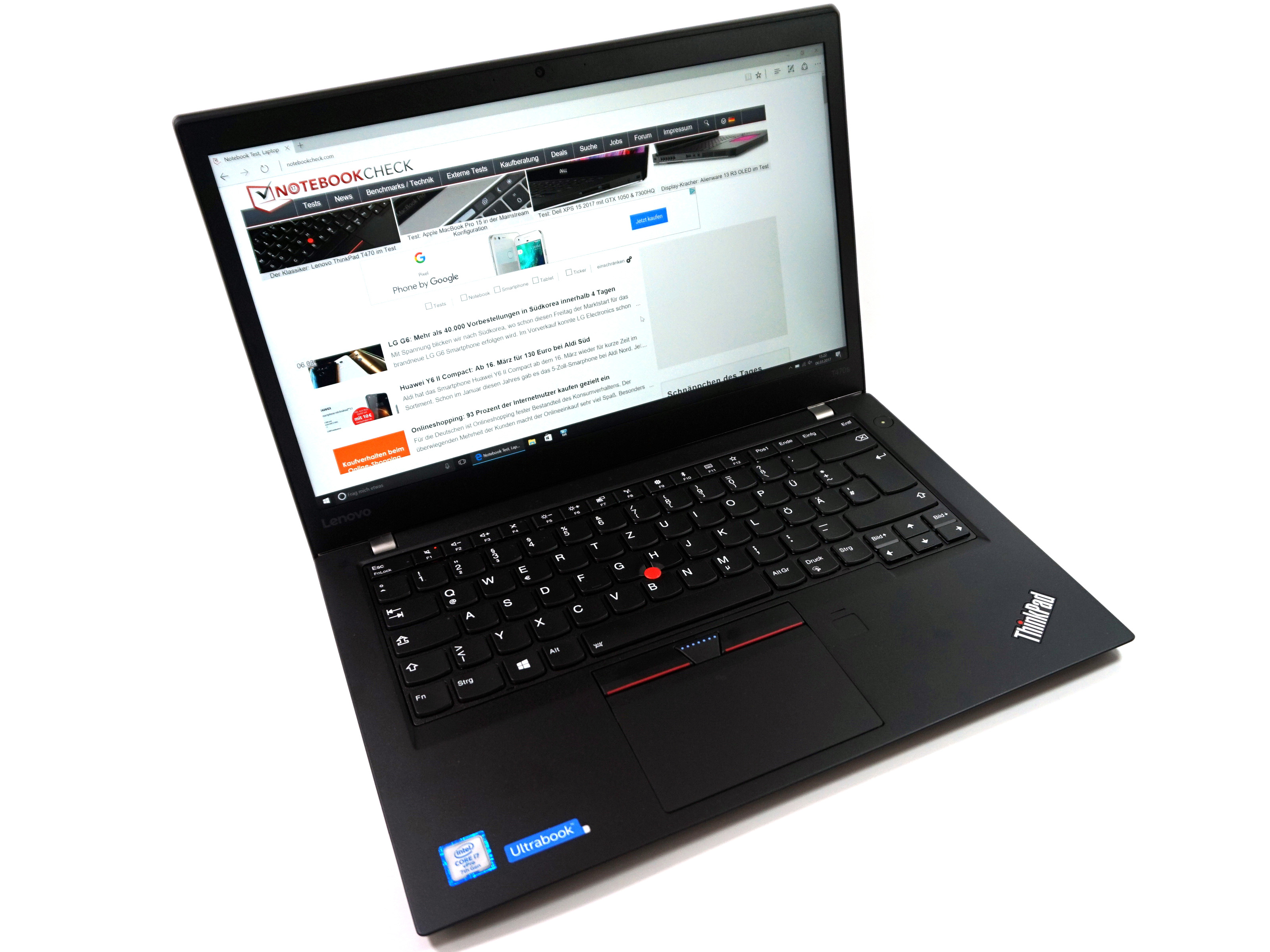 Recensione Breve del Portatile Lenovo ThinkPad T470s (Core i7, WQHD ...