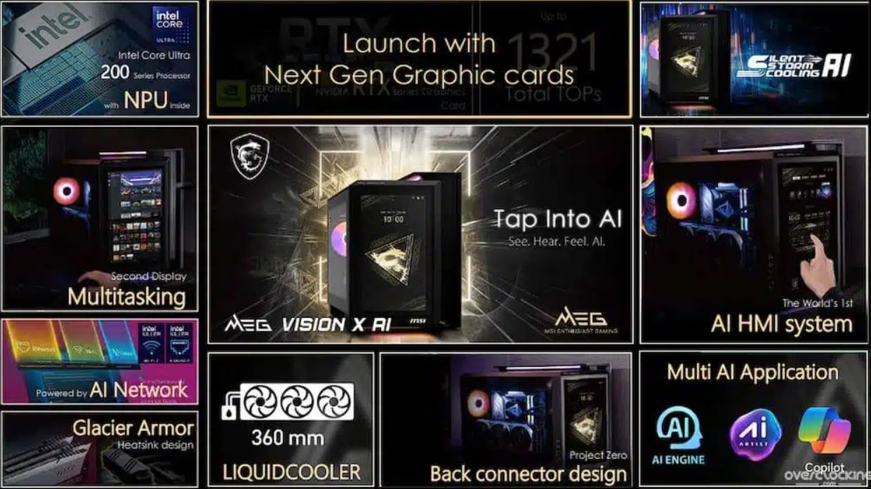 MEG Vision X AI con RTX 50 sarà lanciato con CPU Arrow Lake e display ...