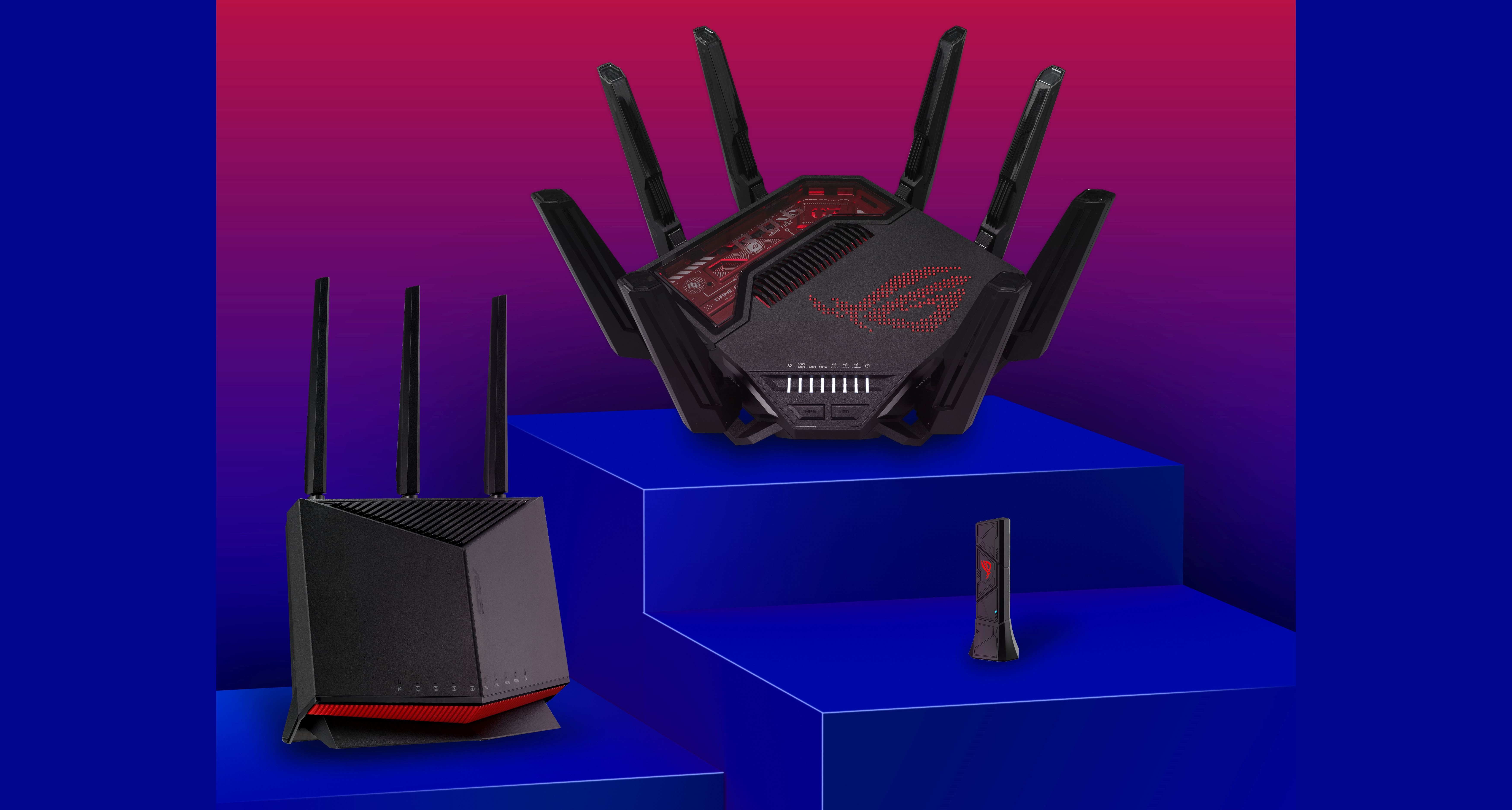 La vetrina dei router Asus include il dongle Wi-Fi 7 per i PC e i ...